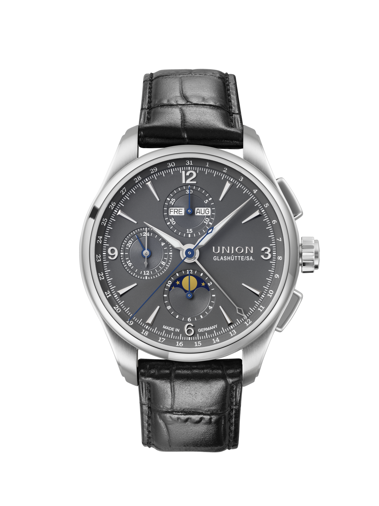 Union Glashütte Belisar Chronograph Mondphase 42mm D014.425.16.087.00 ...