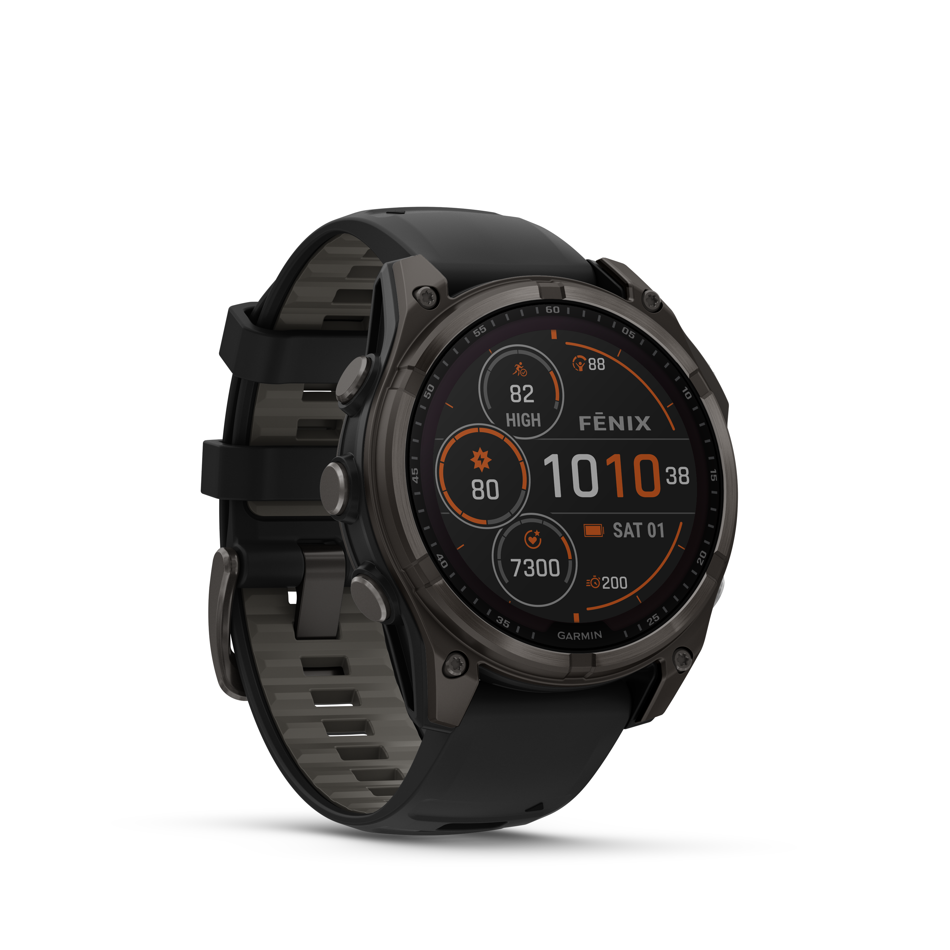 Garmin fēnix 8 - 47 mm Solar Sapphire Graphit/Carbongrau Titan DLC 010 ...