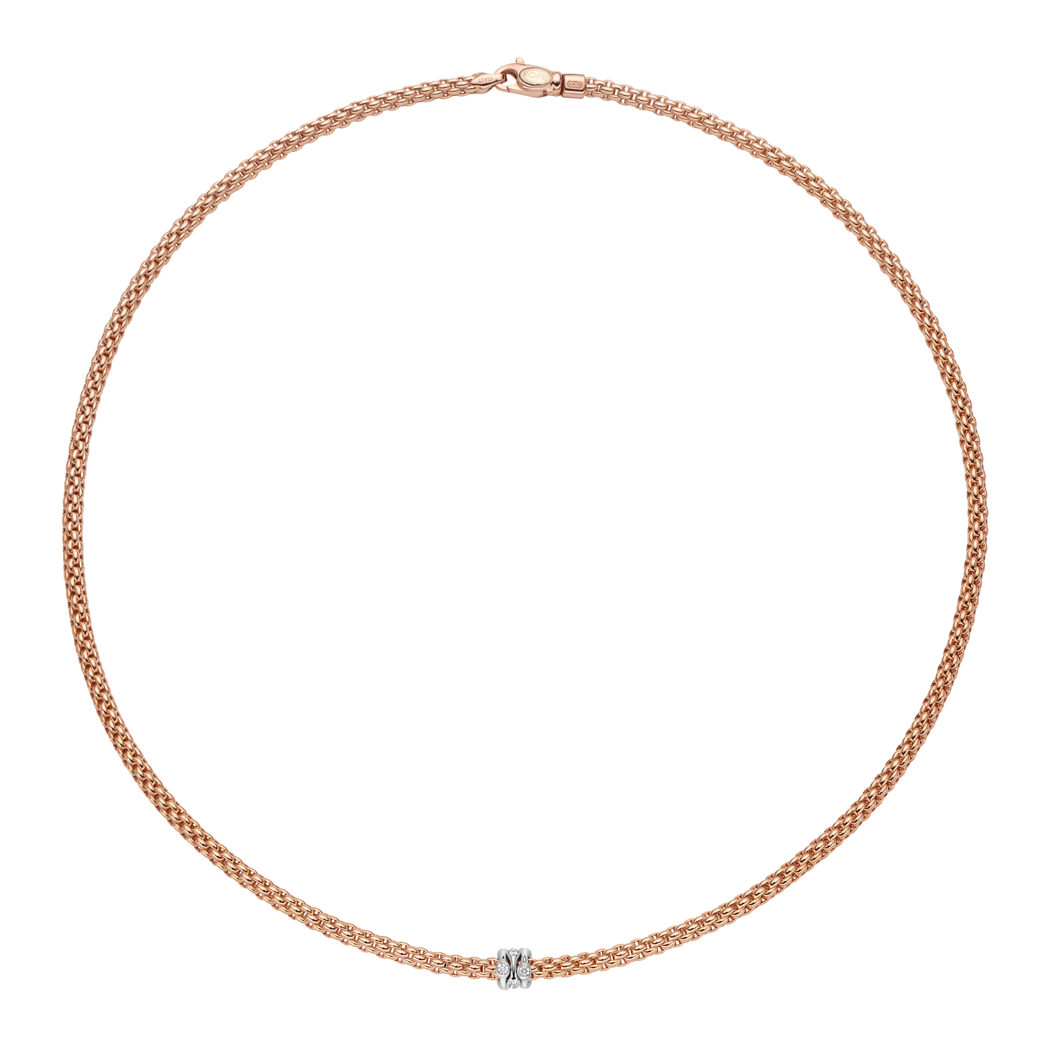 Fope Prima Roségold Collier mit Diamanten 74308CX_BB_R_BBB_043 ...